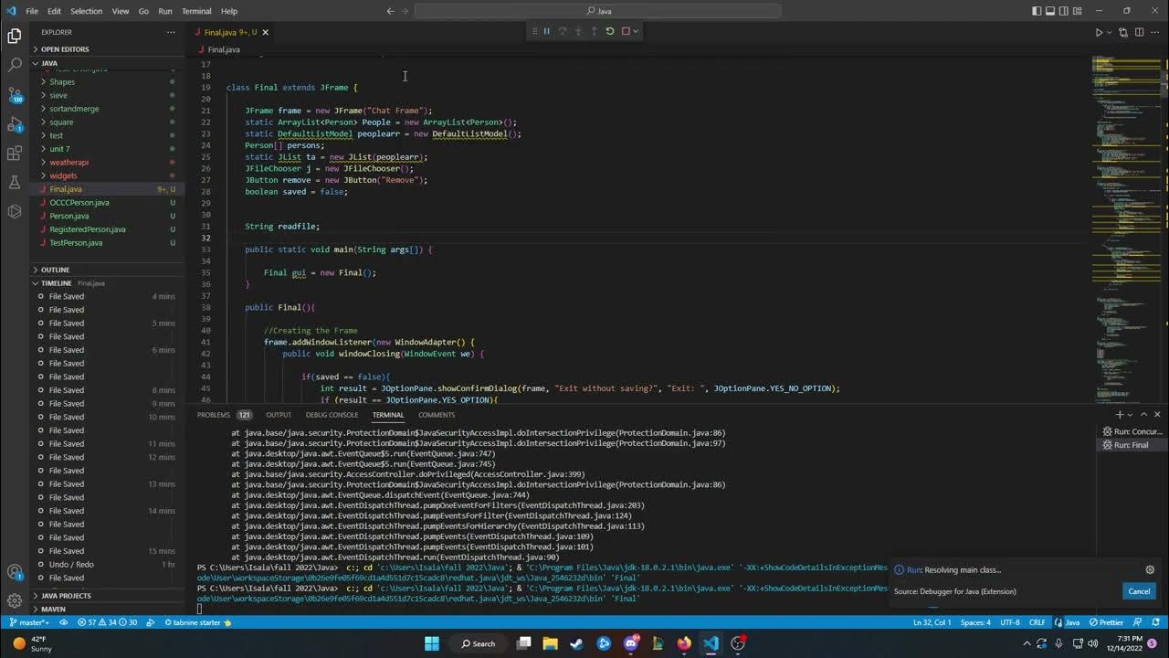 Final Project: Person GUI - YouTube