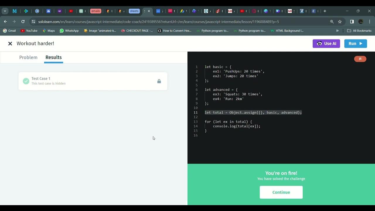 28 Es6 Objects Javascript Intermediate Sololearn Youtube