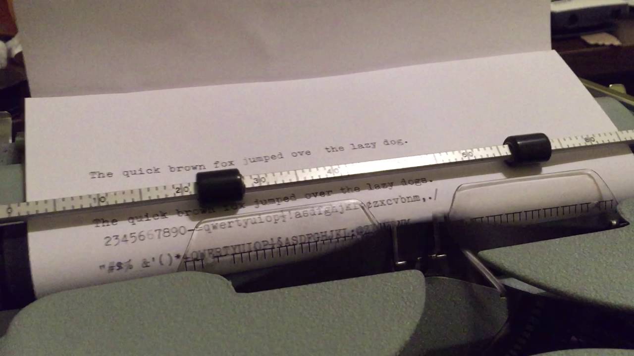 Sold - Hermes 2000 Typewriter on Sale on eBay - YouTube