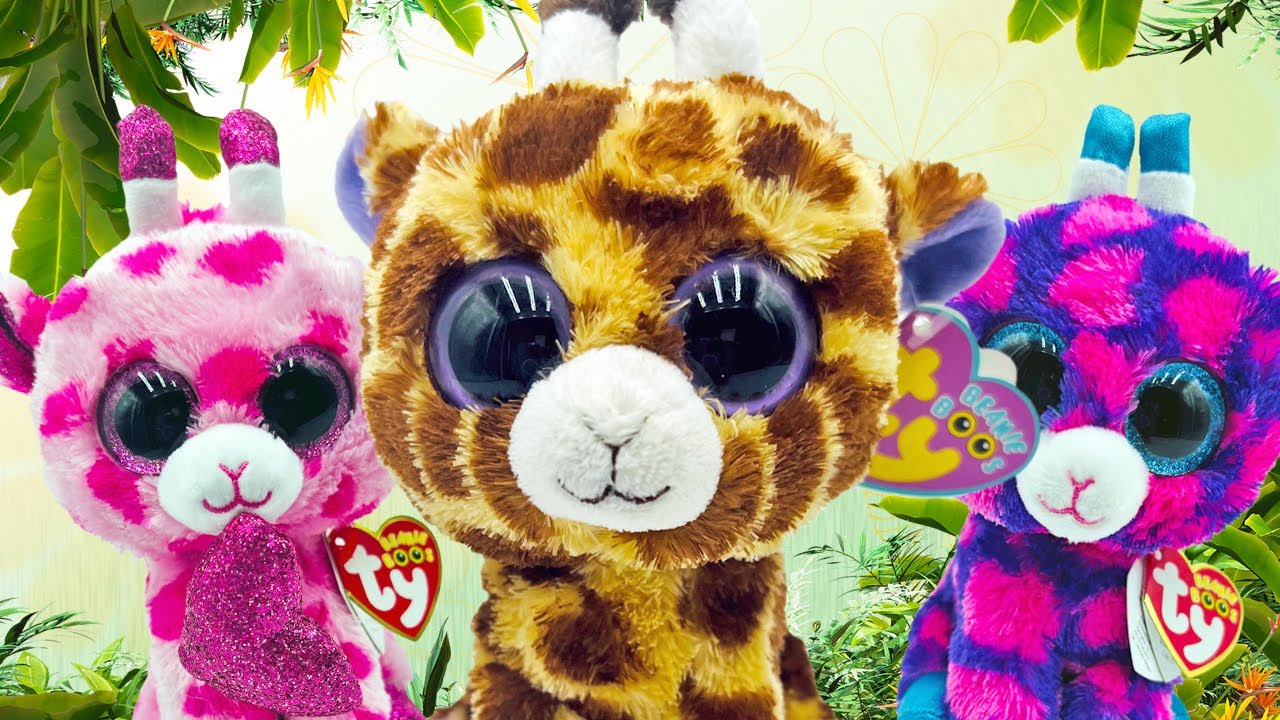 Beanie Boo Giraffe Collection They Are So Adorable! - YouTube