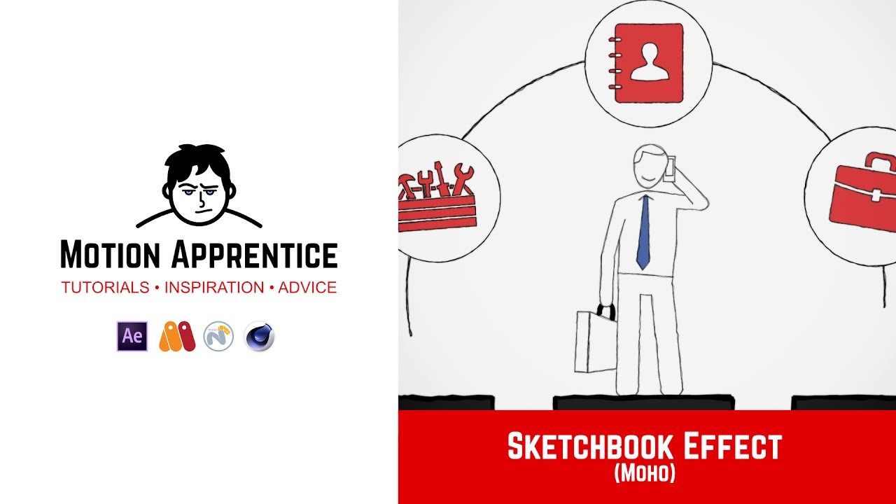 TUTORIAL: Sketchbook Effect in Moho (Quick Tip) - YouTube