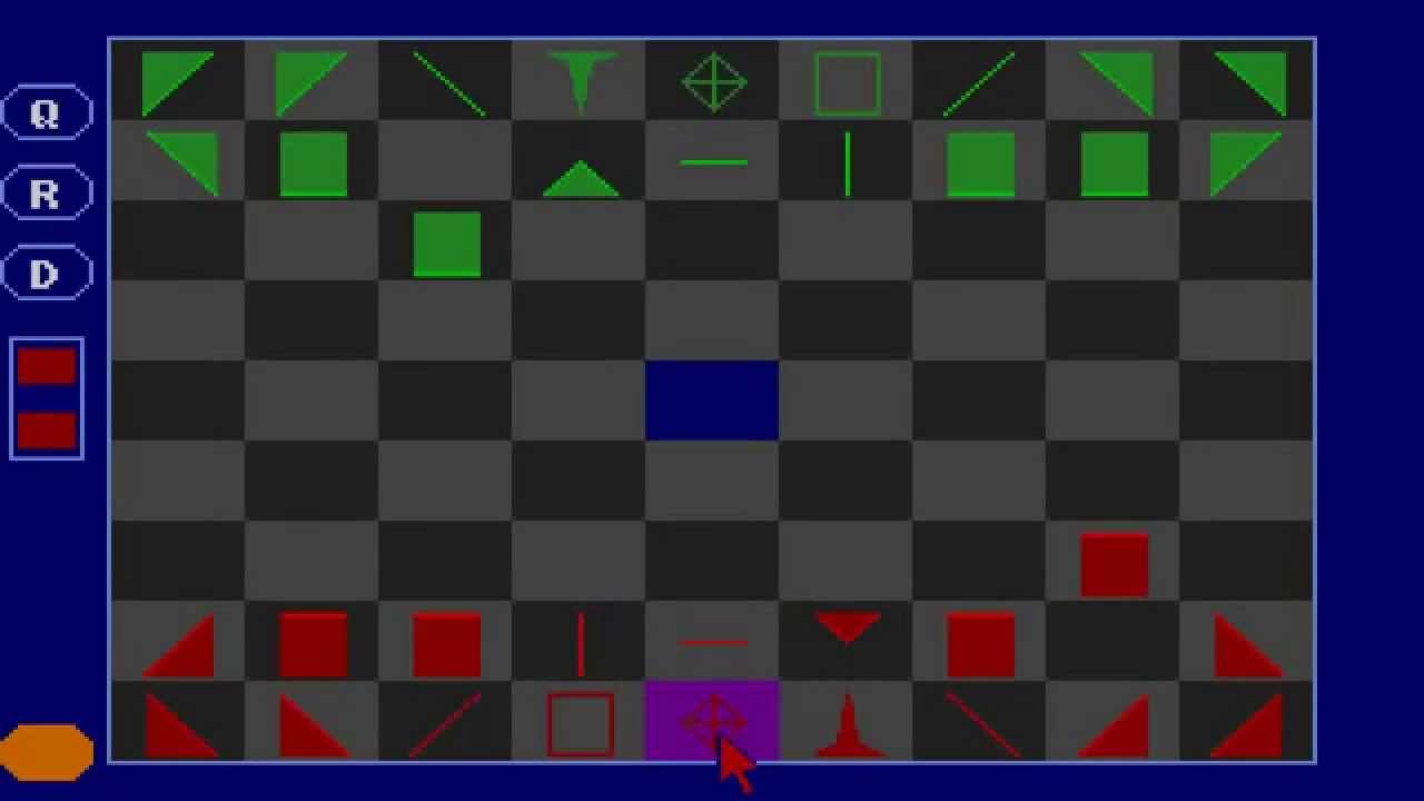 ATARI ST LASER CHESS By Mike M Duppong LOW RES Neon Lights Menu Disk 12 ...