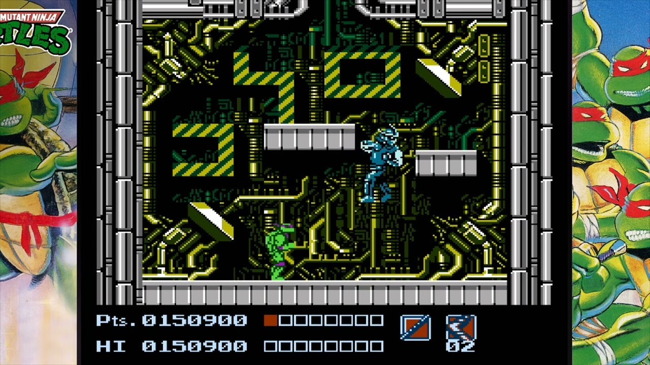 TMNT NES Shredder boss glitch (TMNT Collection) - YouTube