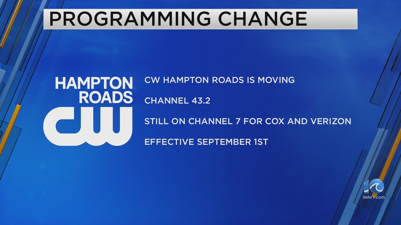 WAVY/WVBT adding The CW Hampton Roads this fall - YouTube