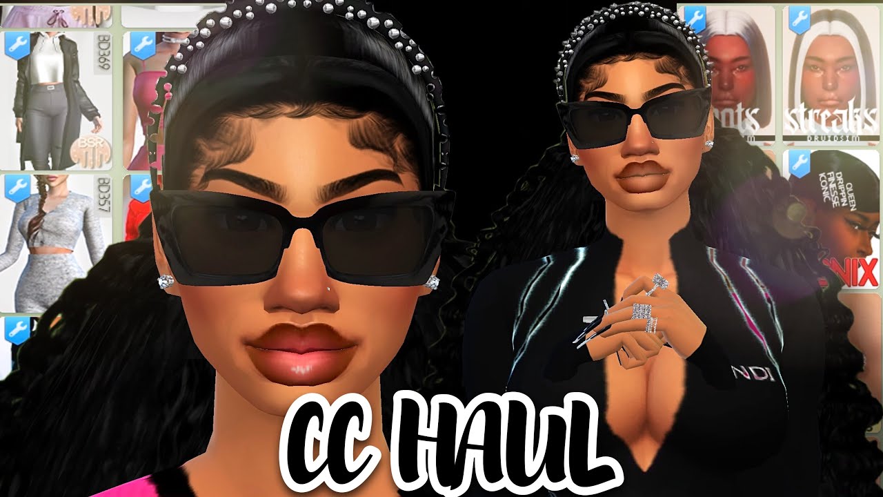 BEST BLACK/URBAN CC FINDS | The Sims 4 Custom Content Haul | 100+ CC ...