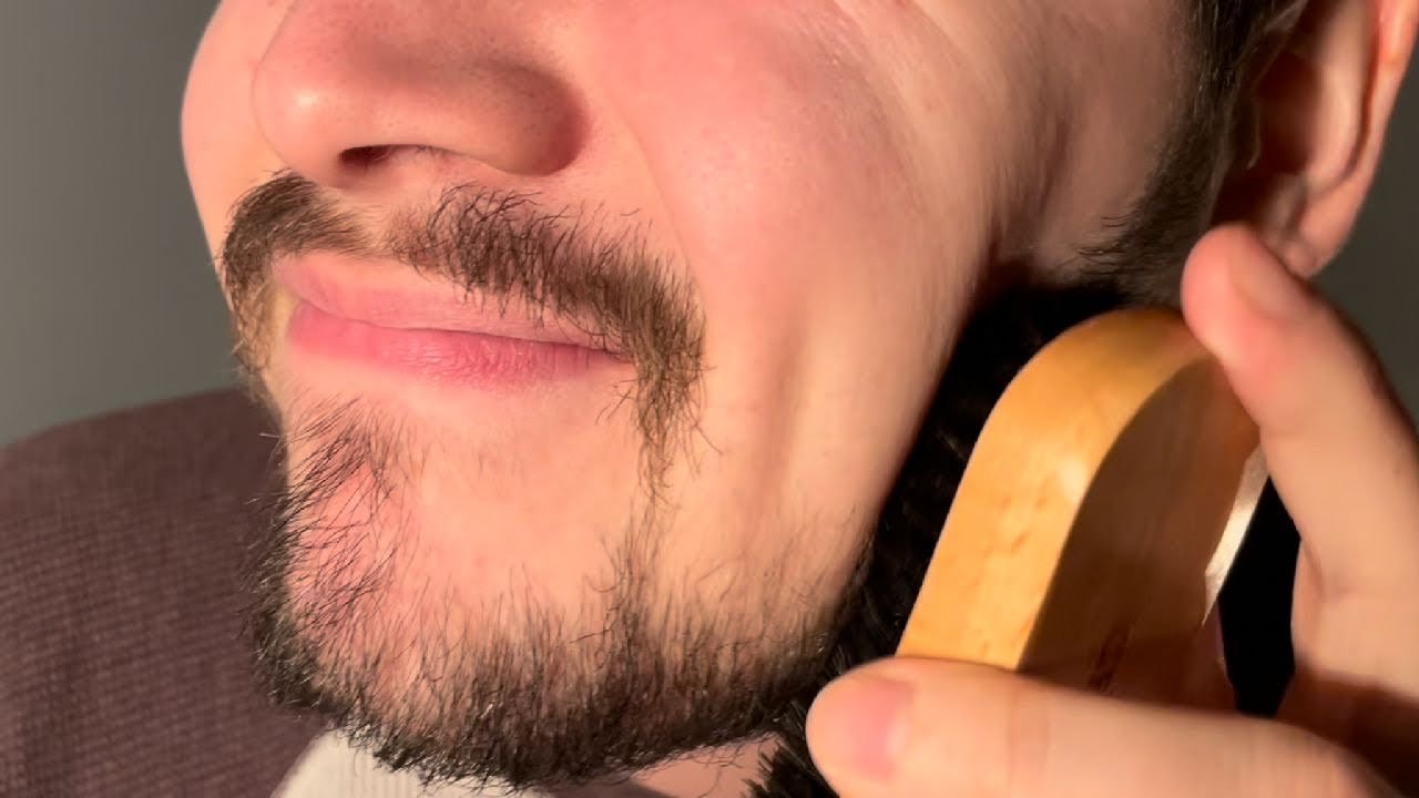 [Lo-Fi ASMR] Beard Brushing - YouTube