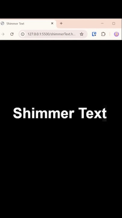 Shimmer text effect css animation ️ #css #animation #shimmer #text #cssanimation #yt #shorts ...