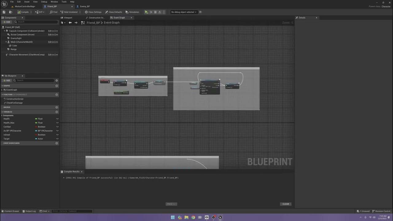How to make a VR game using Unreal Engine 5 with VRE plugin. Part 11: Basic Ally AI - YouTube