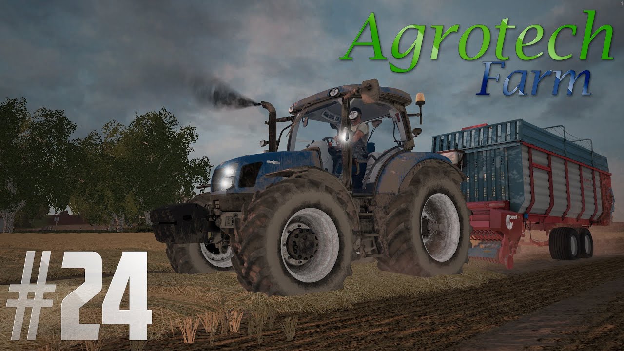 Agrotech farm - La raccolta della paglia #24 - YouTube