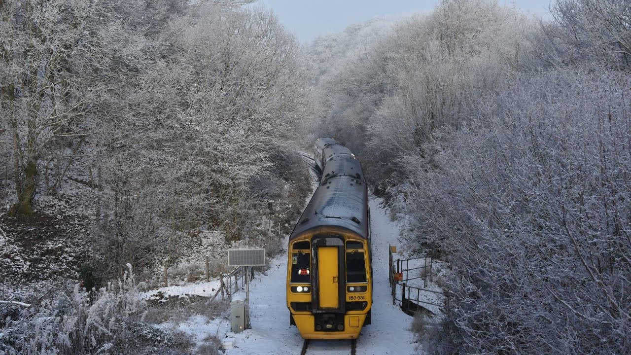 Trains in the snow around Talerddig 12/12/2022 | I Like Transport - YouTube