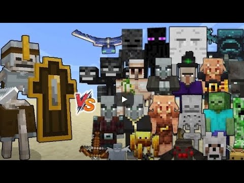 Skeleton Vanguard vs All Mobs in Minecraft - Skeleton Vanguard ...