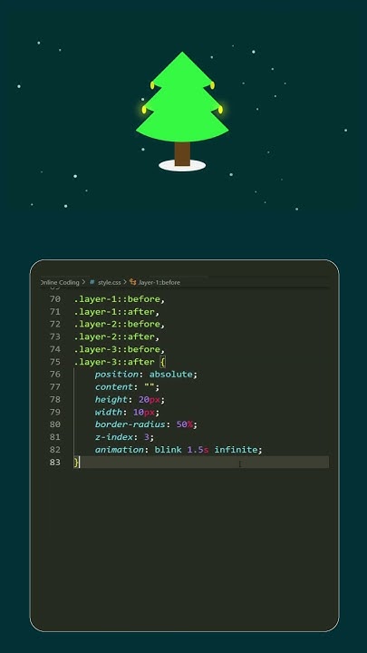 CREATE A Magical XMAS TREE With HTML, CSS and JavaScript! - YouTube
