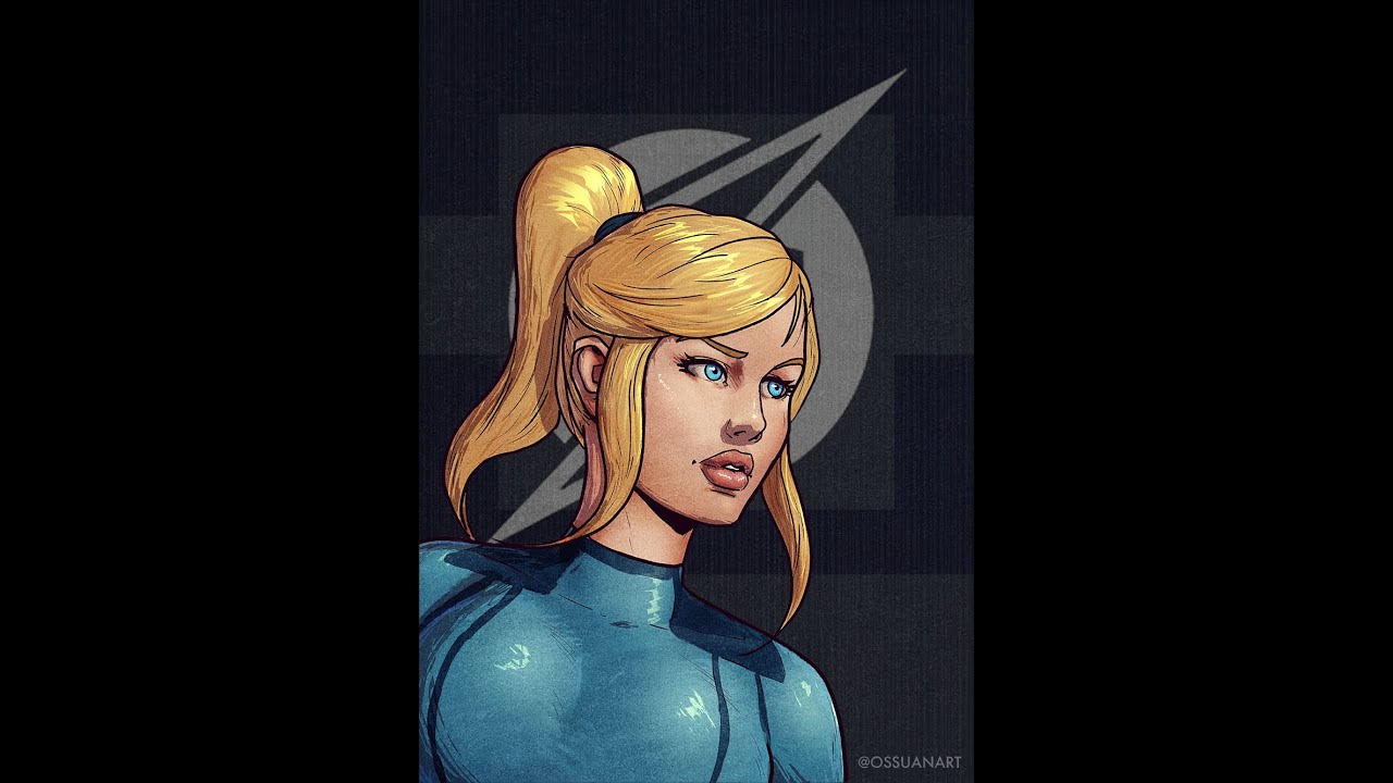 Metroid - Samus Aran Fan Art Timelapse - YouTube