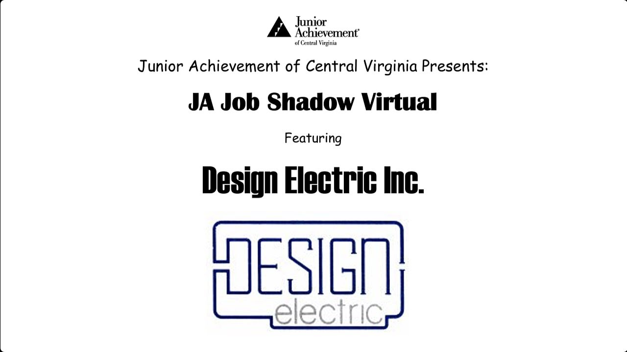JA Job Shadow Virtual - Design Electric Inc. - YouTube