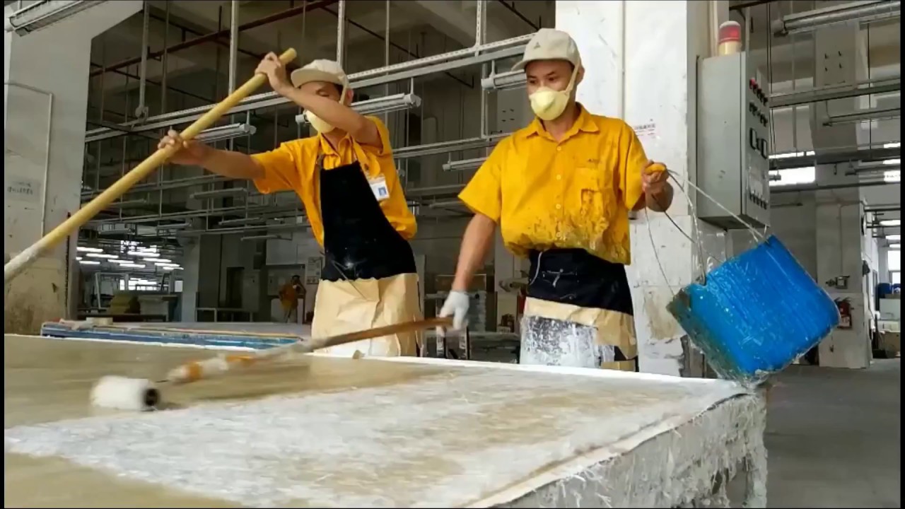 FRP products manufacturing process - YouTube