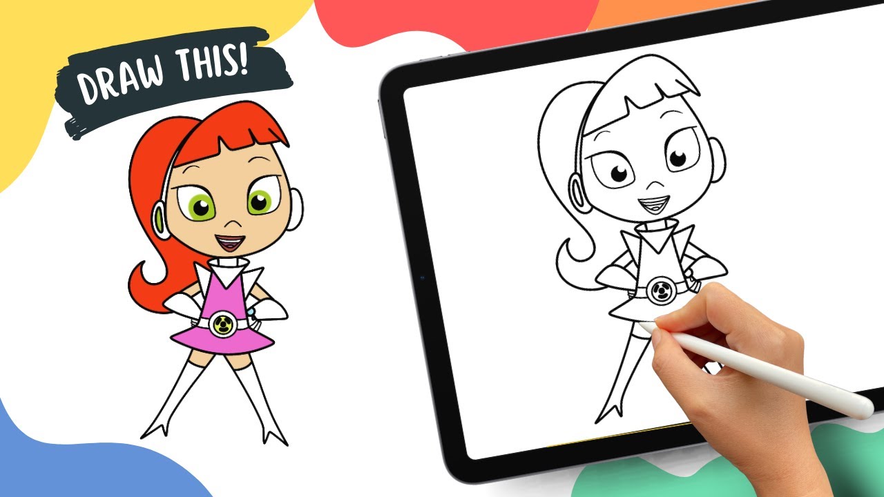 Betty Barrett | Atomic Betty Drawing Cartoon - YouTube