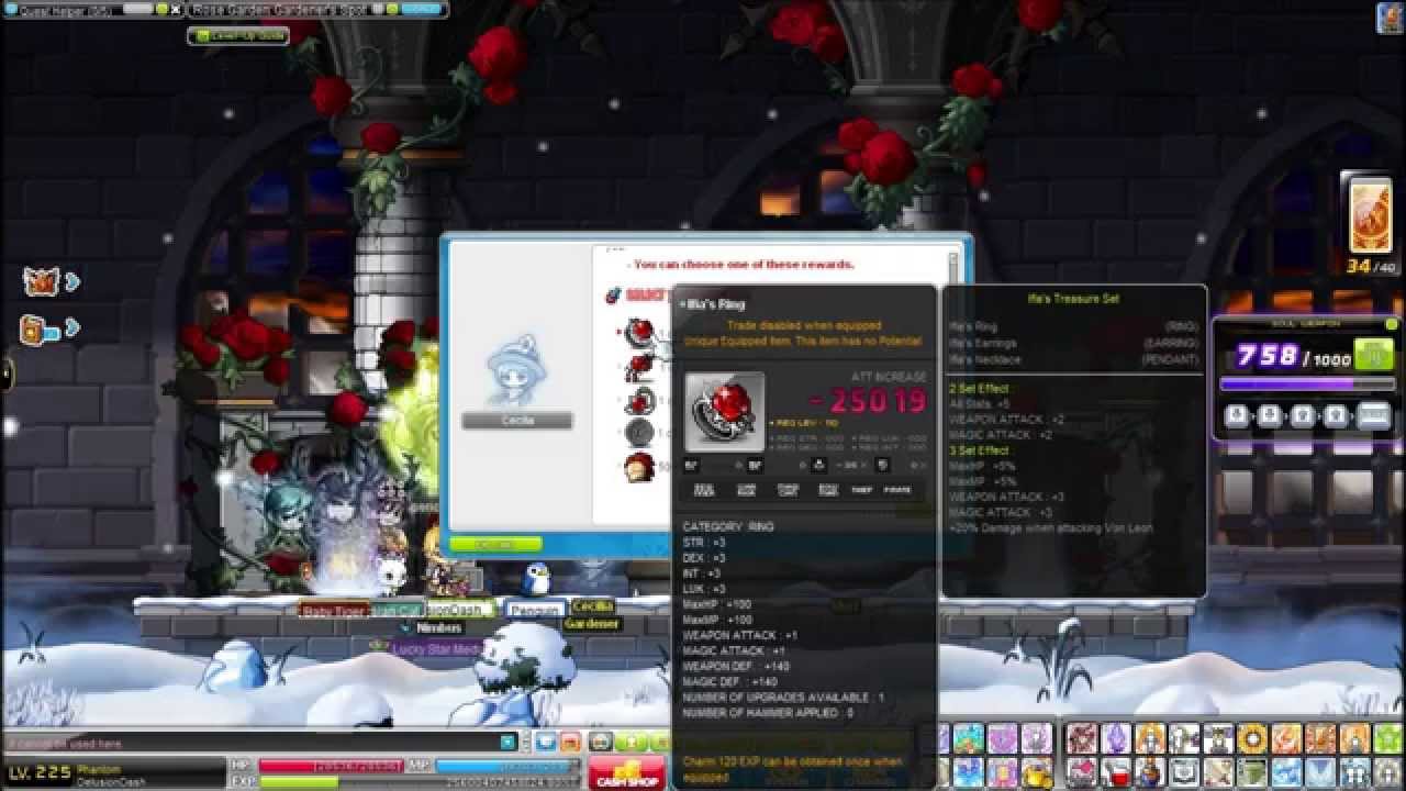 MapleStory Lion King's Castle Rose Garden - YouTube