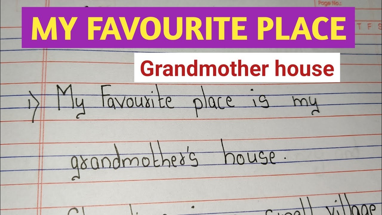 MY FAVOURITE PLACE//10 Lines essay on My Favourite Place / My Favourite ...
