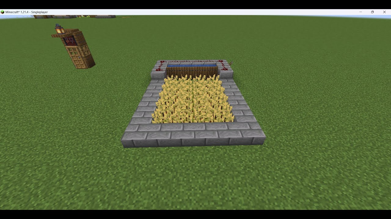 A crop farm in minecraft* - YouTube