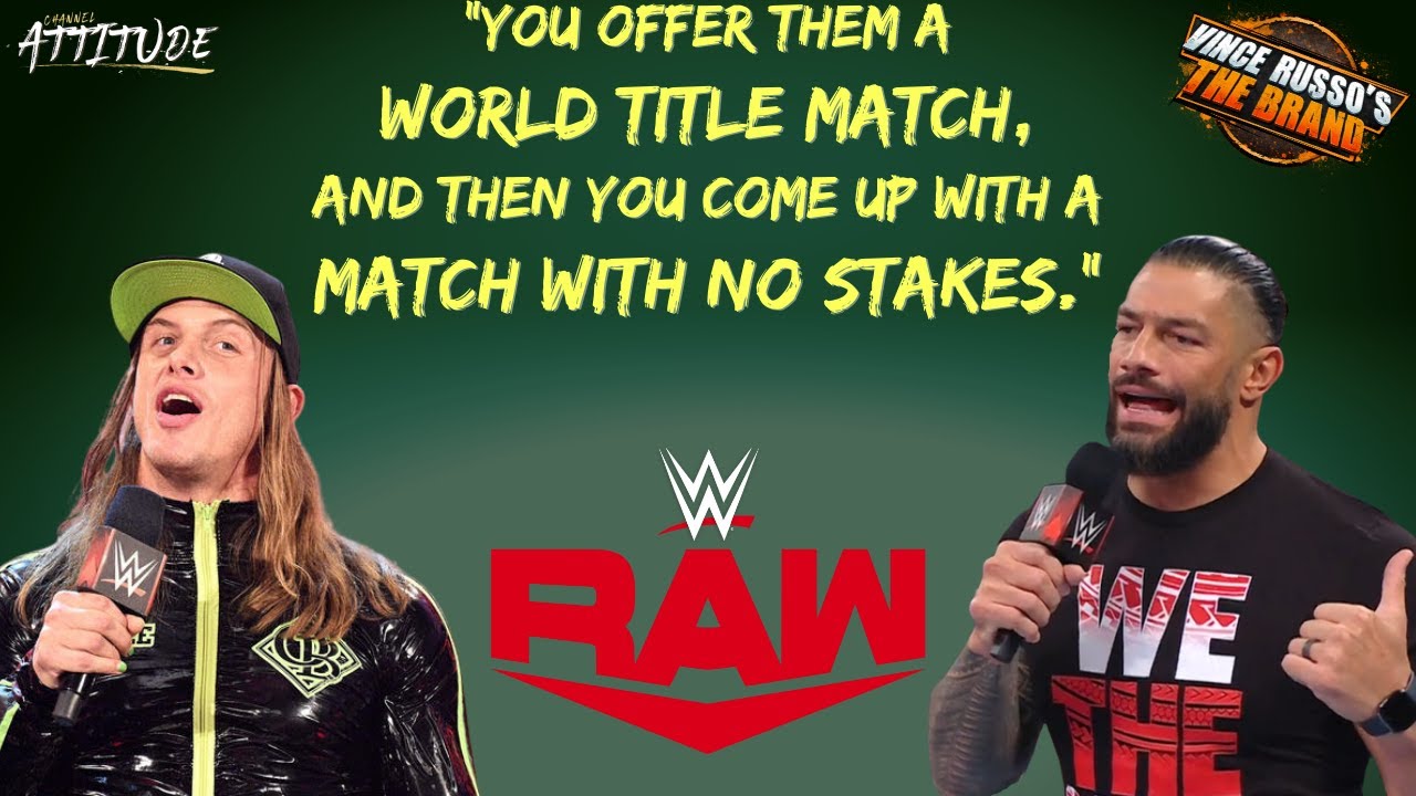Riddle Challenging Roman Reigns on WWE RAW Reaction | Vince Russo ...