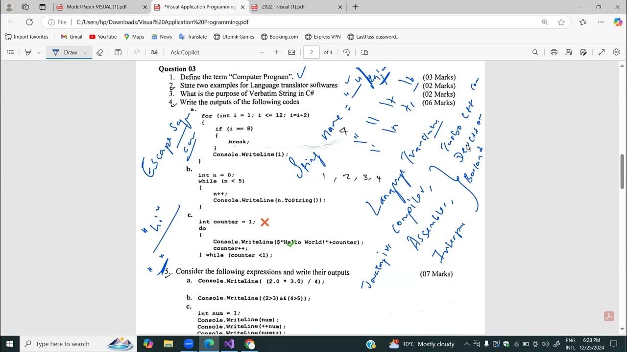 VAP Practical Session_3 | C# | Visual Application Programming | HNDIT | Woocurs Academy ...