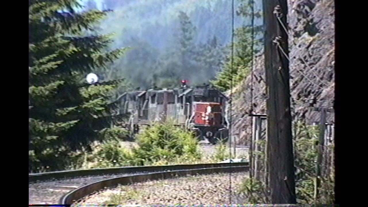 1164. SOUTHERN PACIFIC SP 9613 by Tunnel # 21 above Prior Oregon with 7 ...