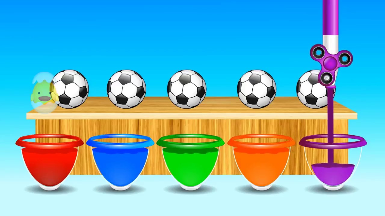 Learn Colors for Children with Balls Cartoon Nursery Rhymes Song For ...