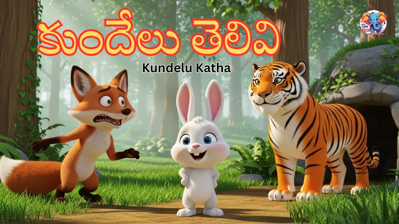 కుందేలు తెలివి కథ | Telugu Animation Stories #Kids Cartoon Stories # ...