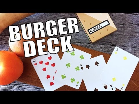 Deck Review - Burger Playing Cards by Flaminko - YouTube