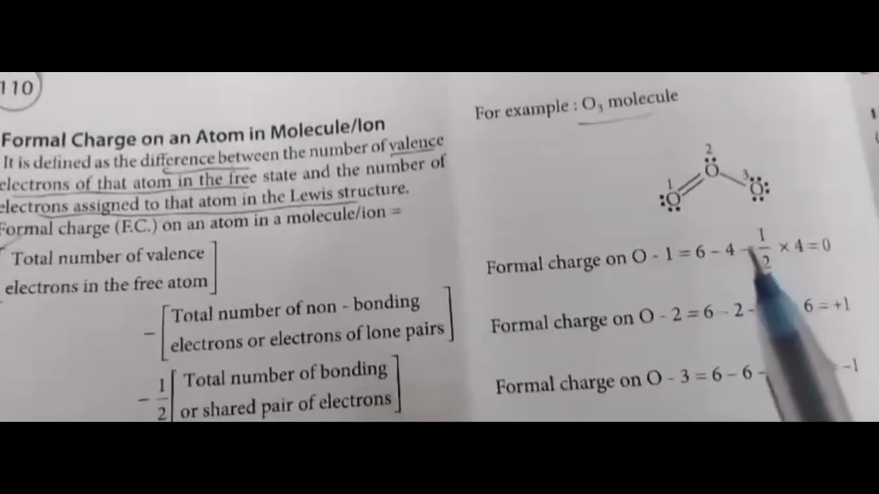 Formal charge formula (chemical bonding chapter) - YouTube