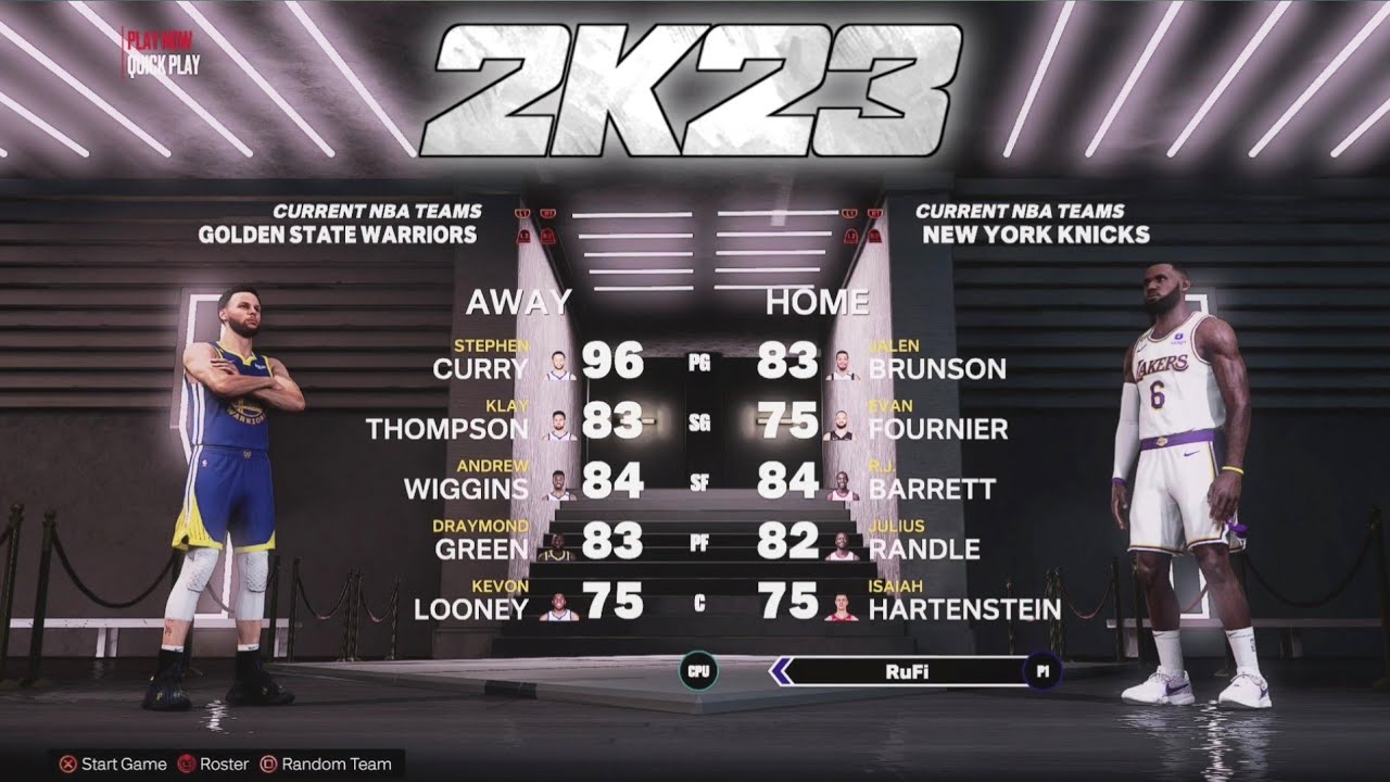 NBA 2K23 PC MODDED Revamped Looyh's Team and Uniform Selection Screen by Den2k | Download Link ...