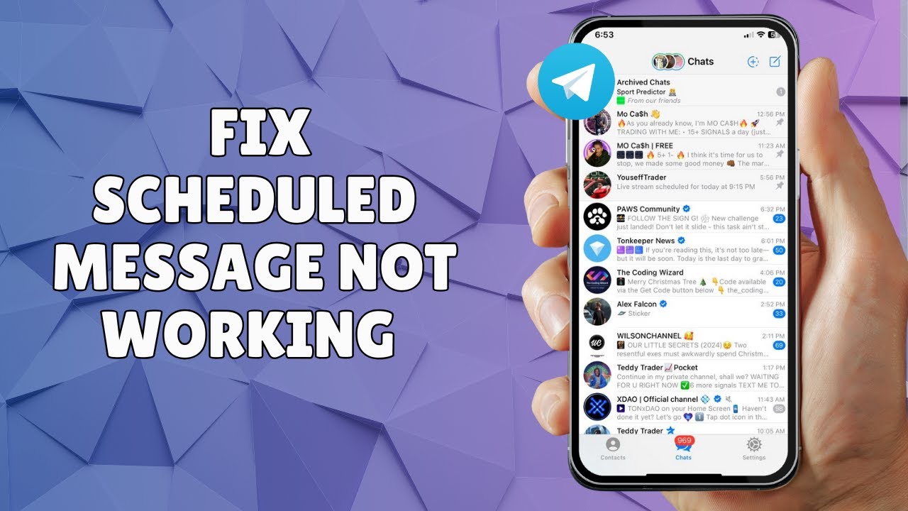 HOW TO FIX SCHEDULED MESSAGE NOT WORKING IN TELEGRAM - YouTube