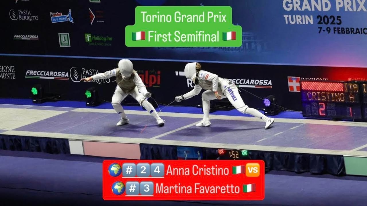 Torino Grand Prix 2025 SWF - L4 - Anna Cristino ITA v Martina Favaretto ...