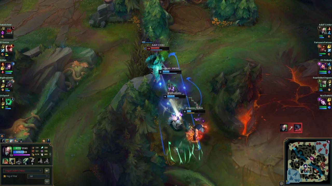Ape-mode Singed Pentakill - YouTube