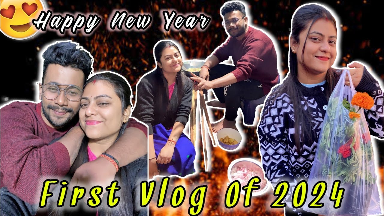 My First Vlog Of 2024 | New Year Celebration With Family | Happy New ...