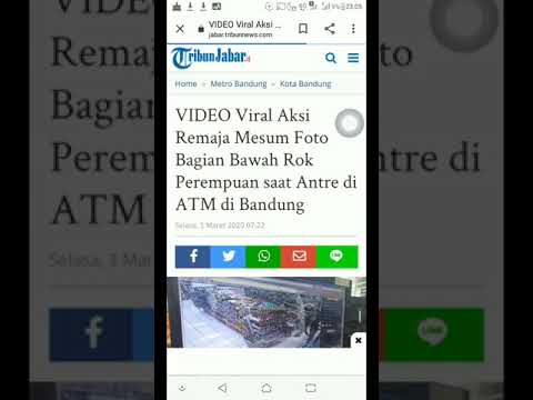 VIRAL!!! remaja foto rok wanita saat ngantri di ATM 😱