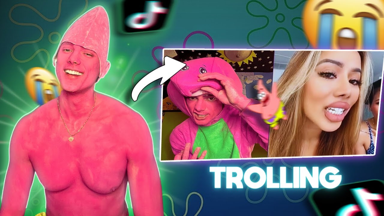 Patrick Star & Barney TROLL Live streamers 24 - YouTube