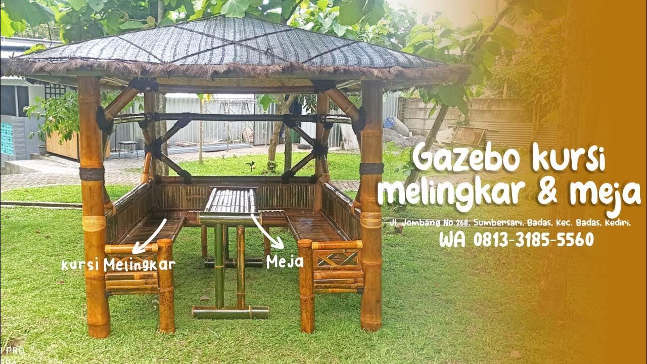 Gazebo Kursi Melingkar Dan Meja Youtube