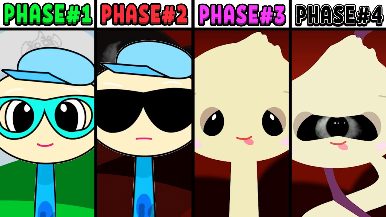 All Phases in New Incredibox Sprunki Oc of Dot: From Phase 1 to Phase 4 ...