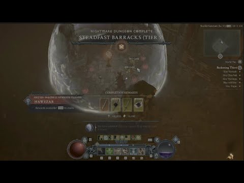Diablo 4, Steadfast Barracks, WT3 T5, Rogue. - YouTube