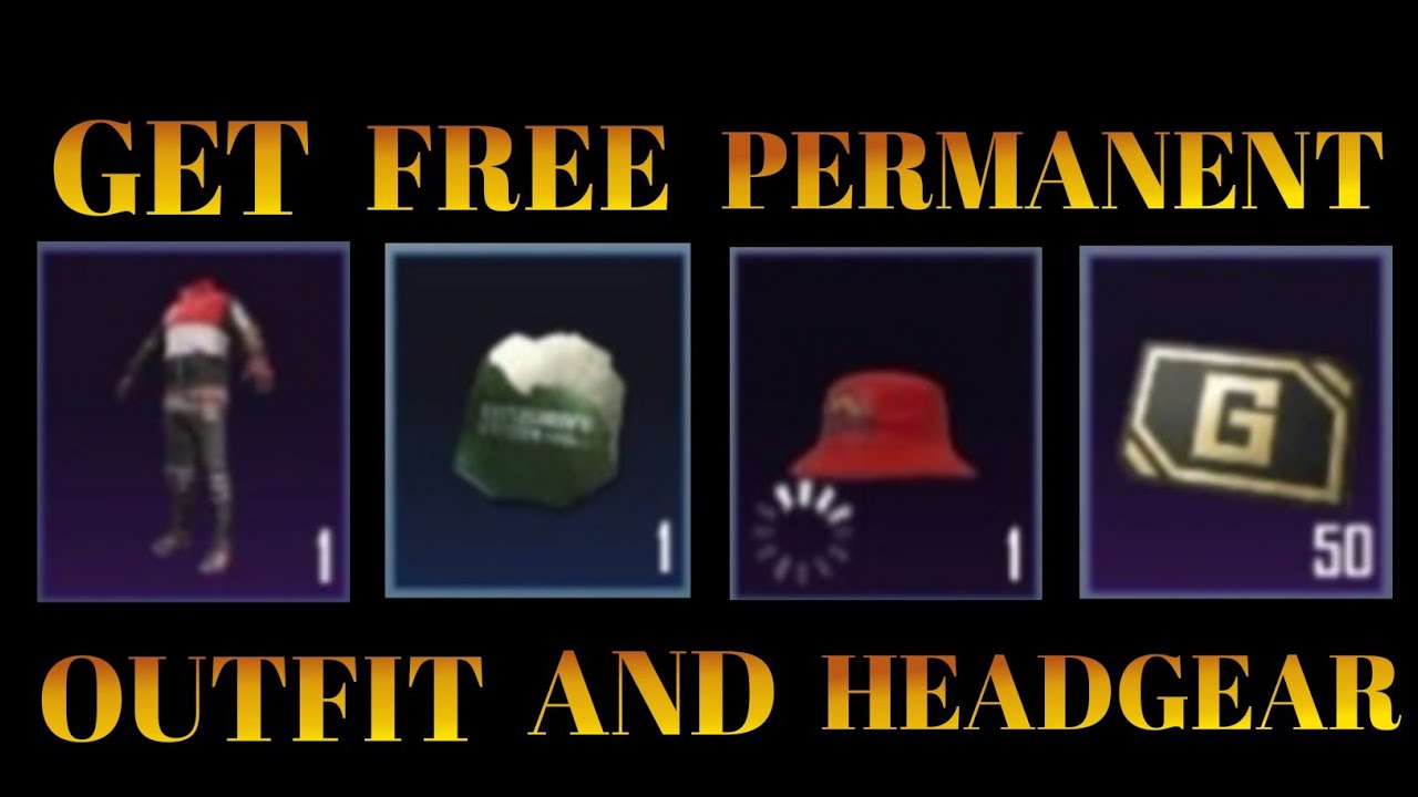 Get Permanent Outfit & Headgear in Battlegrounds Mobile India || How to ...