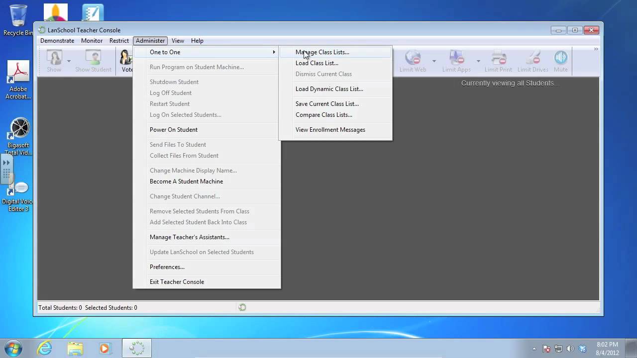 LanSchool Create Class List - YouTube