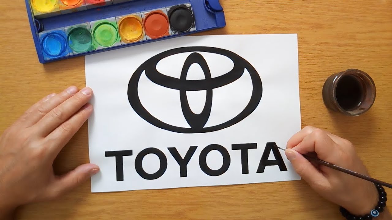How to draw a TOYOTA logo 2025 - YouTube
