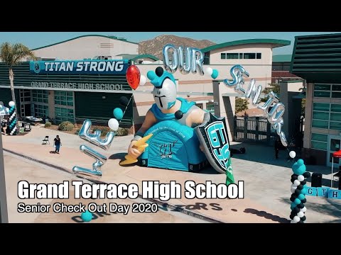 Grand Terrace High School Senior Check Out Day 2020 - YouTube
