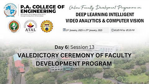 ONLINE ATAL FDP - DEEP LEARNING - AIML - YouTube