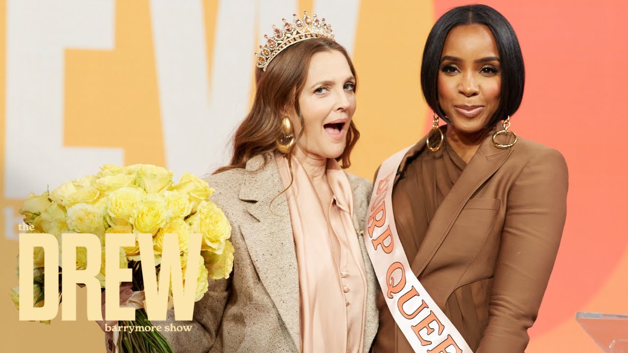 Kelly Rowland and Drew Barrymore Go Head-to-Head in Burping Competition ...