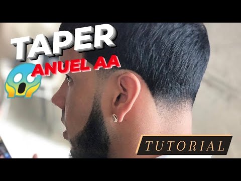 (TUTORIAL) Taper Fade Corte de ANUEL AA 💥😱 PASO A PASO - YouTube