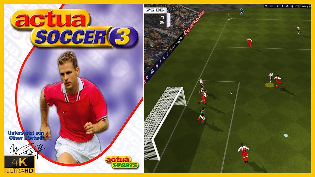 PC First Look [194] | Actua Soccer 3 (1998) | 4K 2160p | Win 10/11 ...