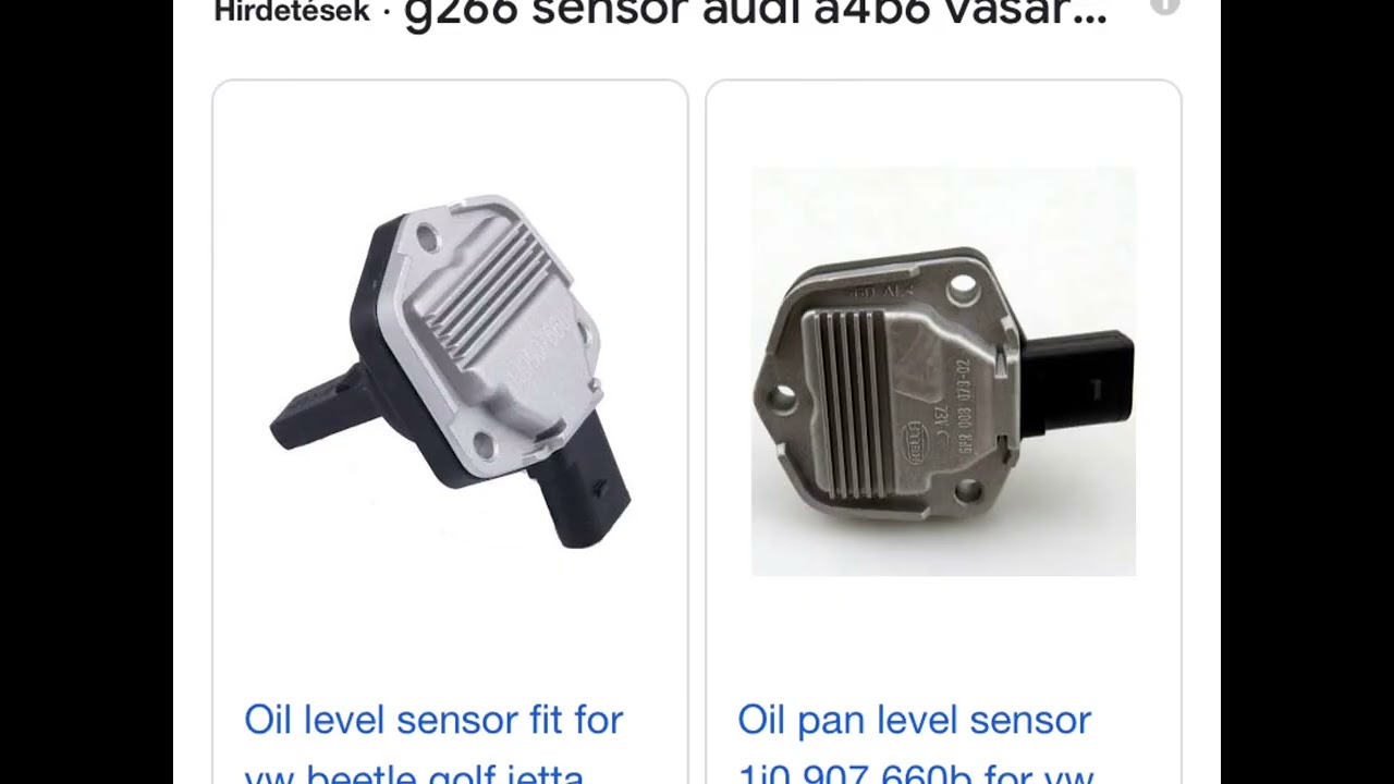Audi A4 B6 3.0 V6 benzin olajhőmérséklet jeladó ! Oil Temp/level sensor ...