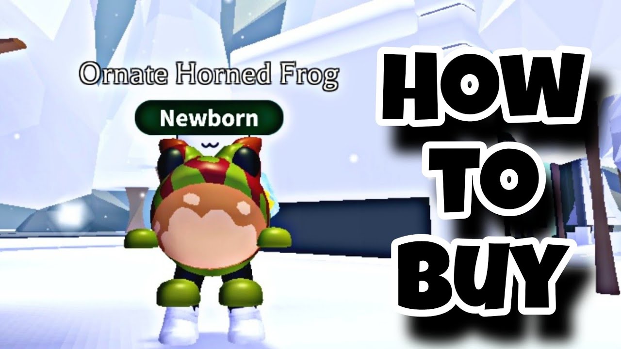 How to Buy Ornate Horned Frog in Adopt Me | New Pet - YouTube